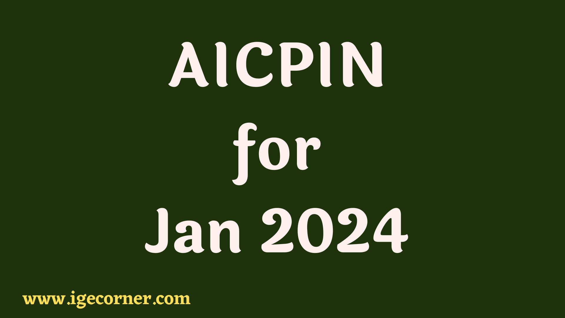 AICPIN for Jan 2024: Consumer Price Index - Central Government ...